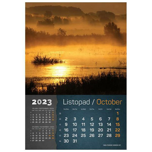 Kalendar Nacionalni parkovi | Izrada kalendara | eklik