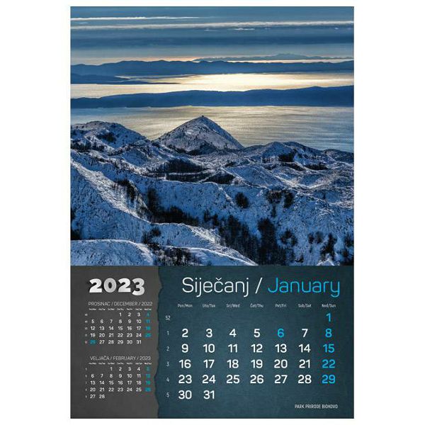 Kalendar Nacionalni parkovi | Izrada kalendara | eklik